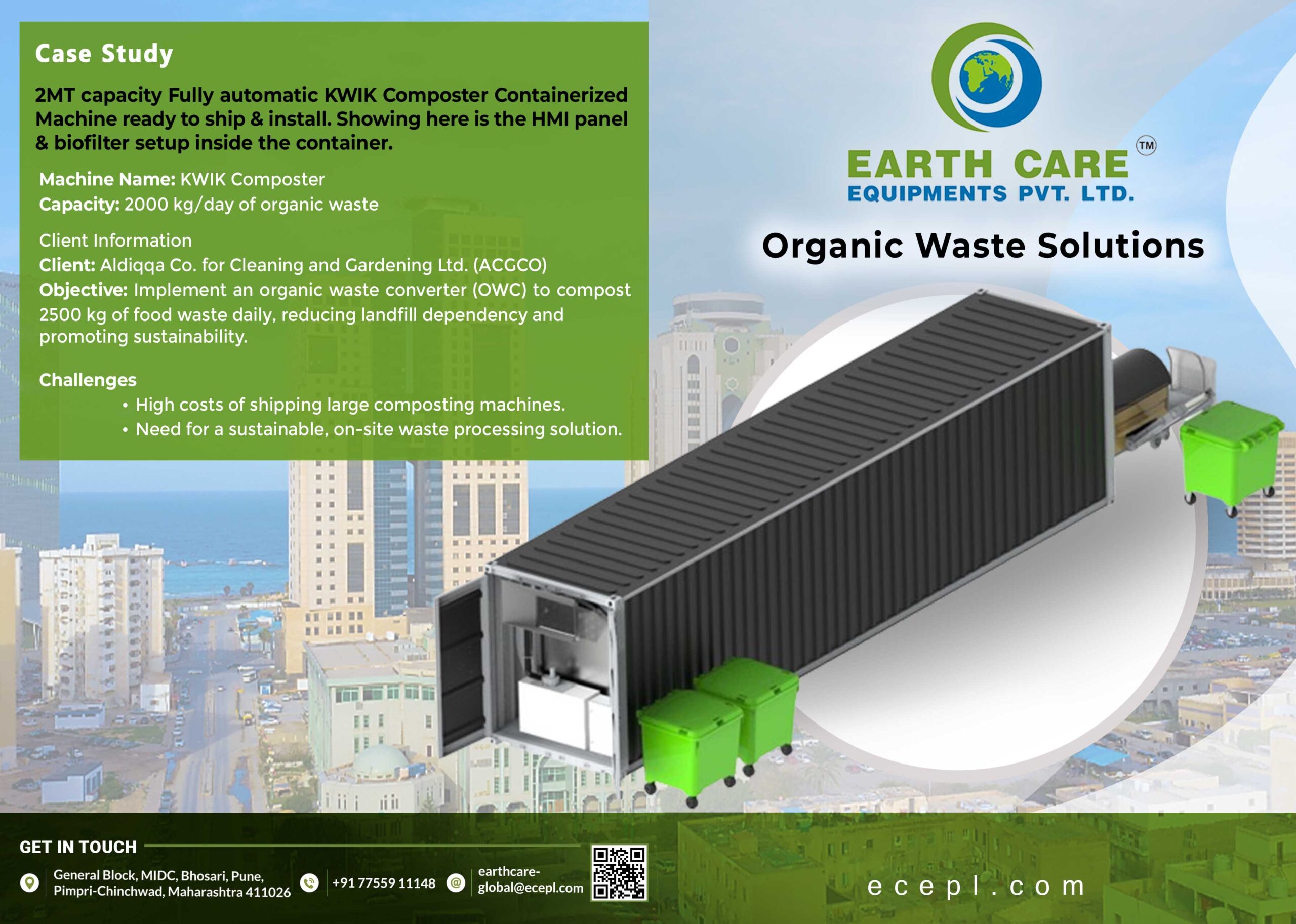 Food Waste Composting Machine, Fully Automatic Organic Waste Converters ...