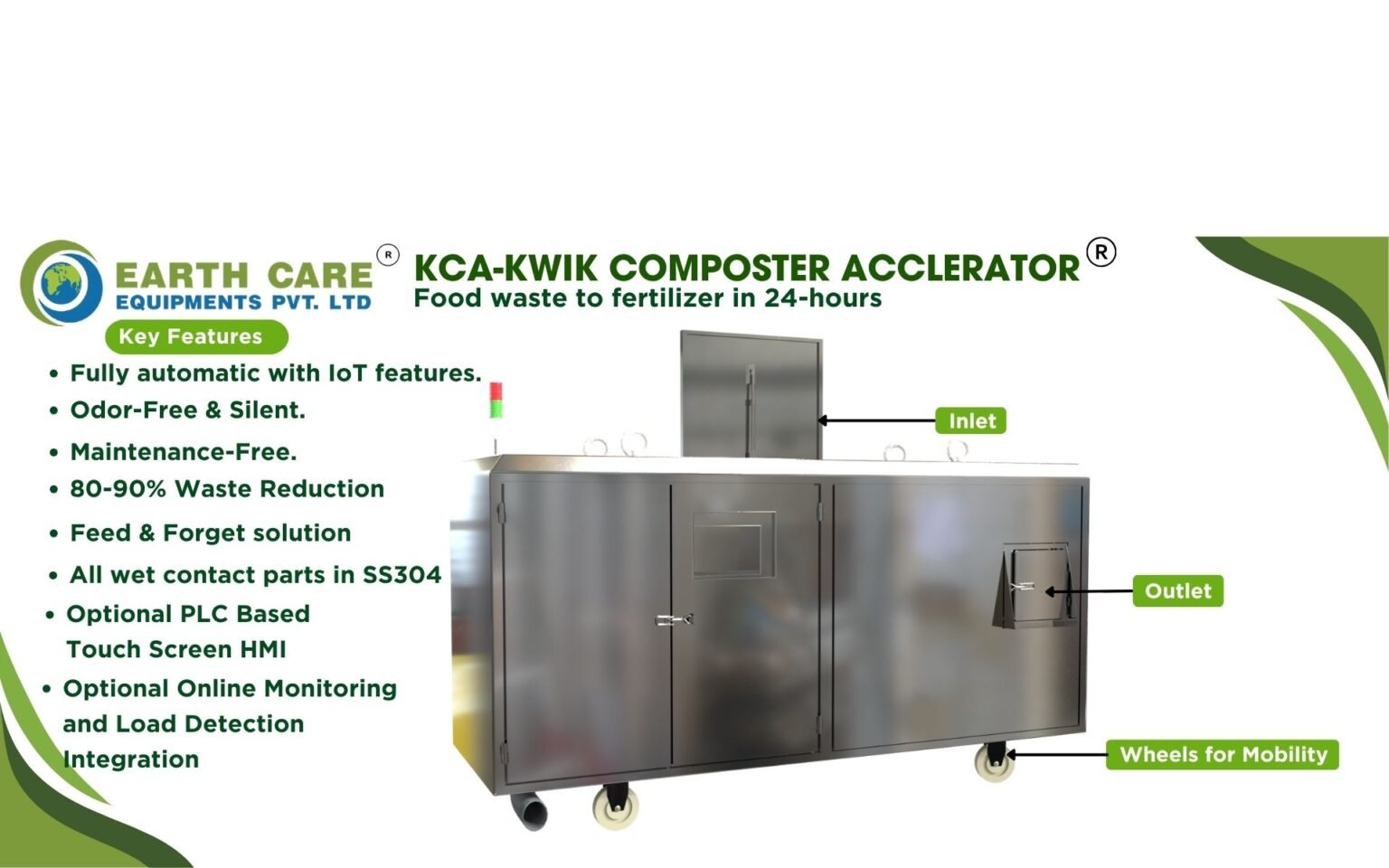 KWIK Composter® is a fully automatic bio-mechanical composter, converts ...